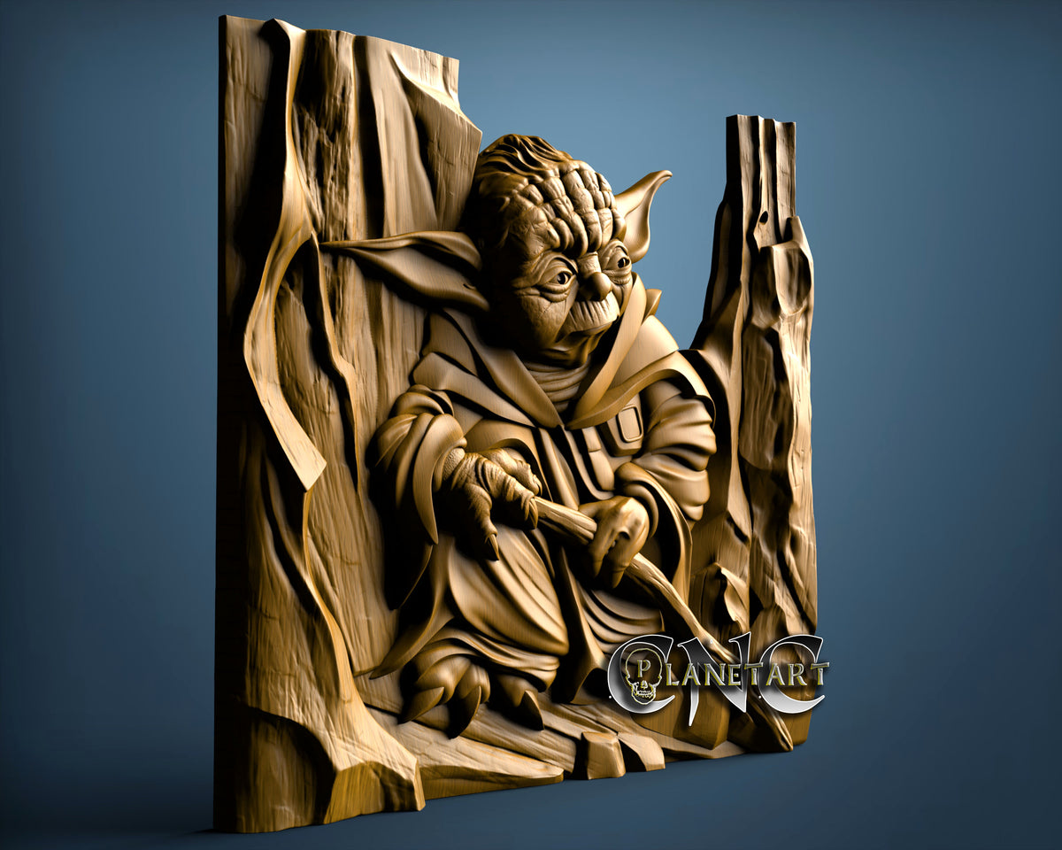Yoda, 3D STL Model 11497 – Cnc Planet Art
