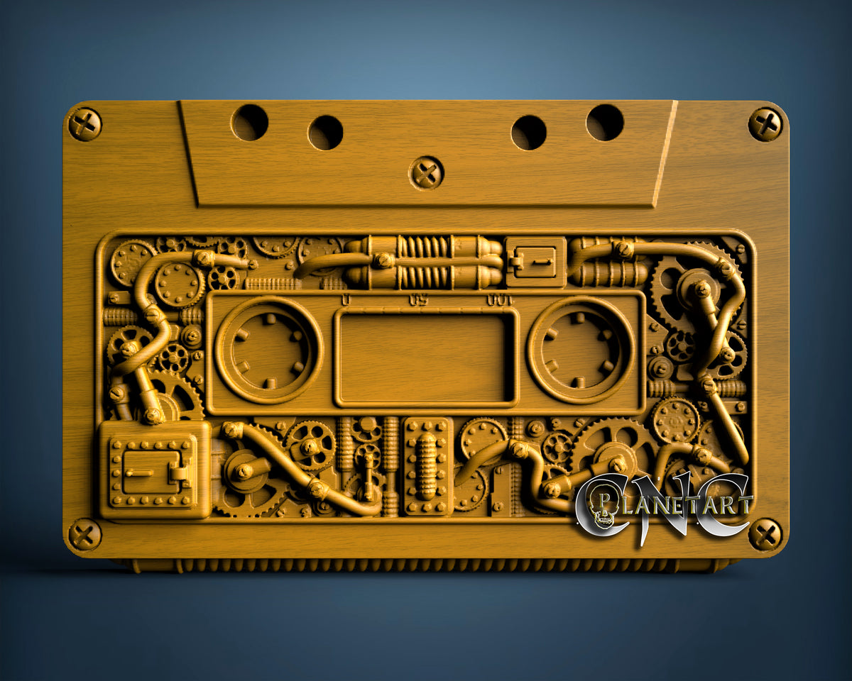 Cassette Tape, 3D STL Model 10390 – Cnc Planet Art