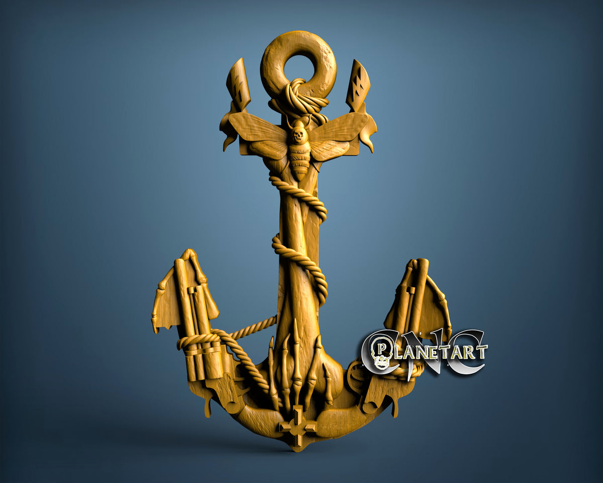 Anchor, 3D STL Model 11234 – Cnc Planet Art