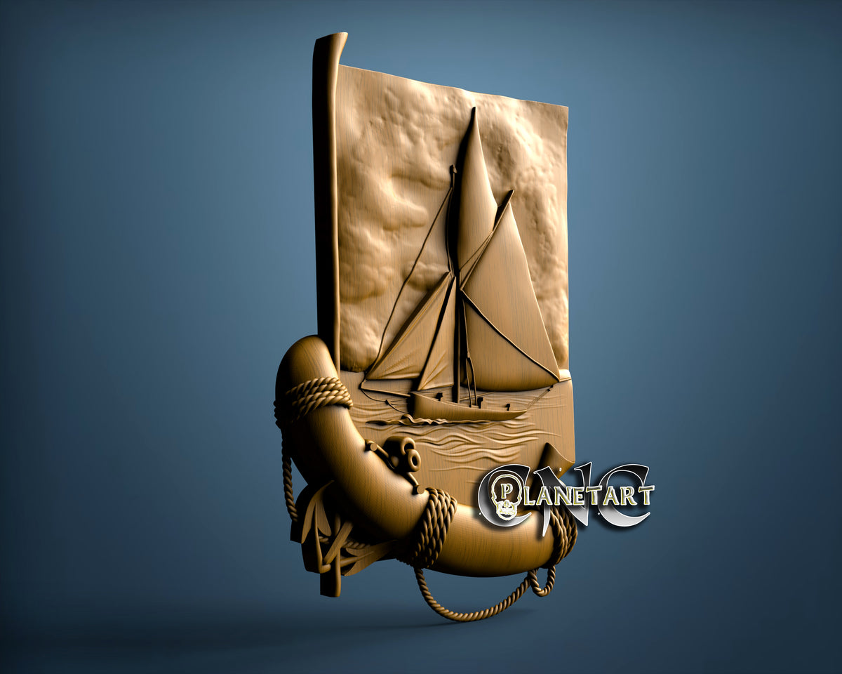 Sailboat, 3D STL Model 11275 – Cnc Planet Art
