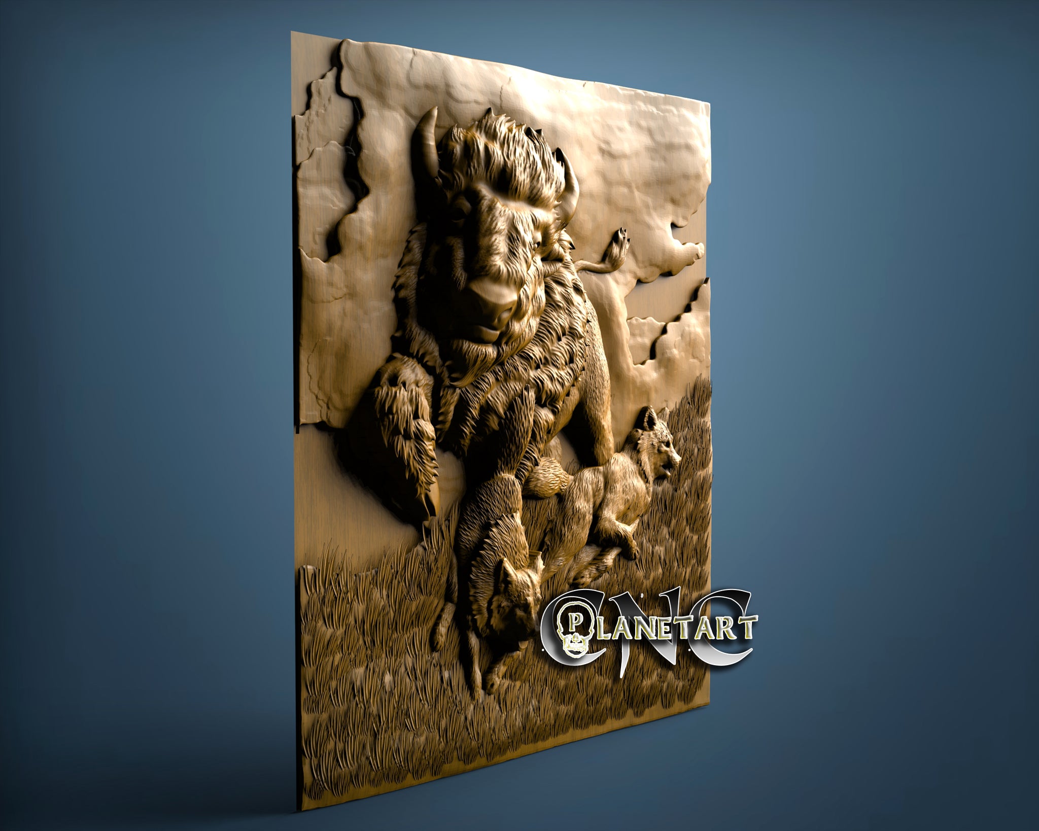 Buffalo, 3D STL Model 11284 – Cnc Planet Art