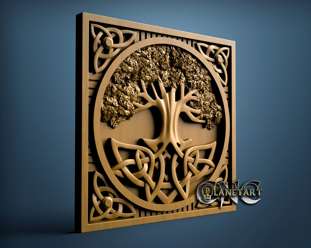 Celtic tree of life, 3D STL Model 11319 – Cnc Planet Art