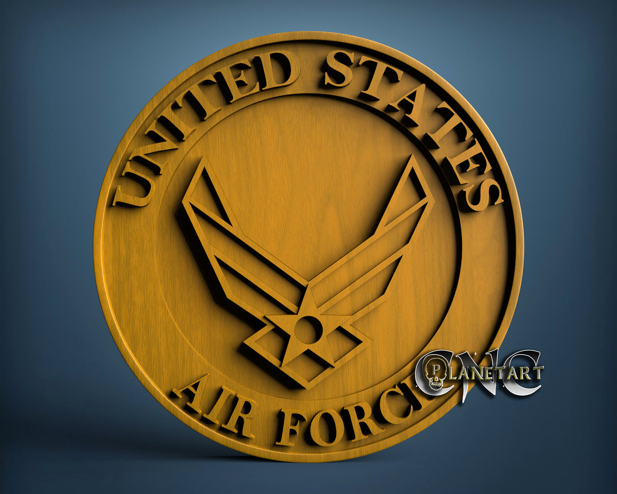 Air Force, 3D STL Model 11352 – Cnc Planet Art