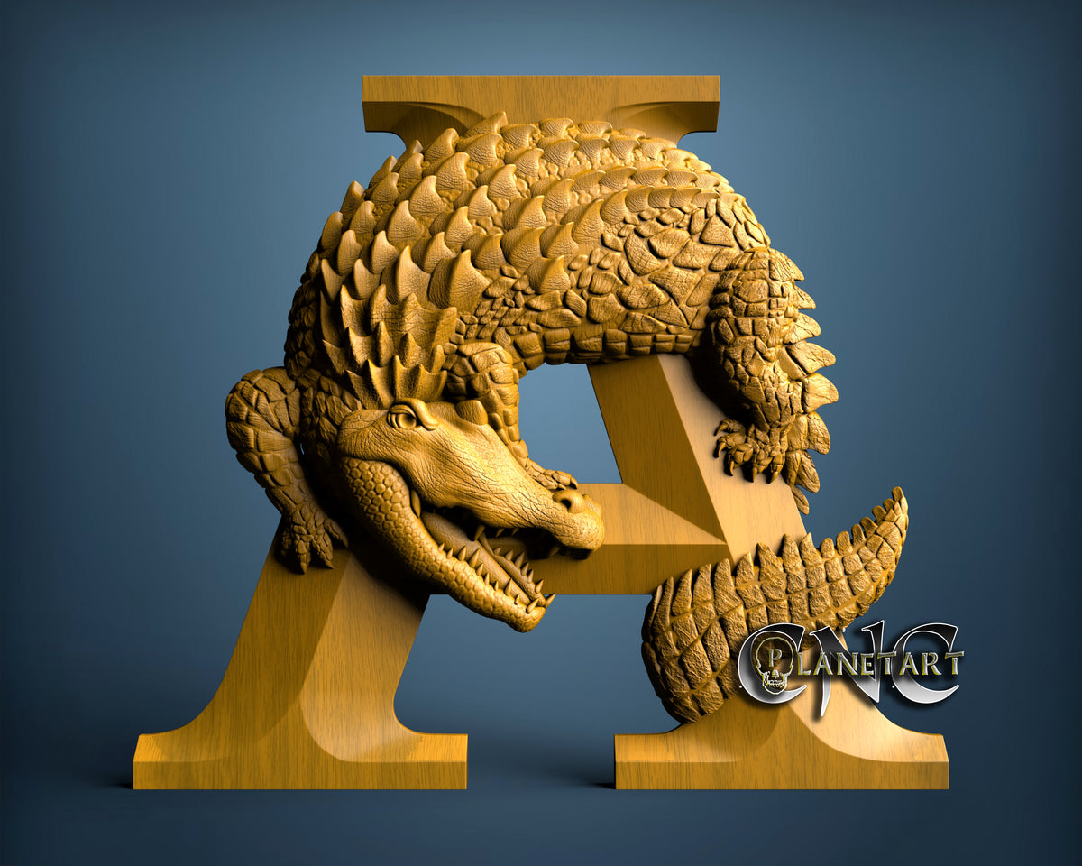 Alligator, 3D STL Model 11389 – Cnc Planet Art