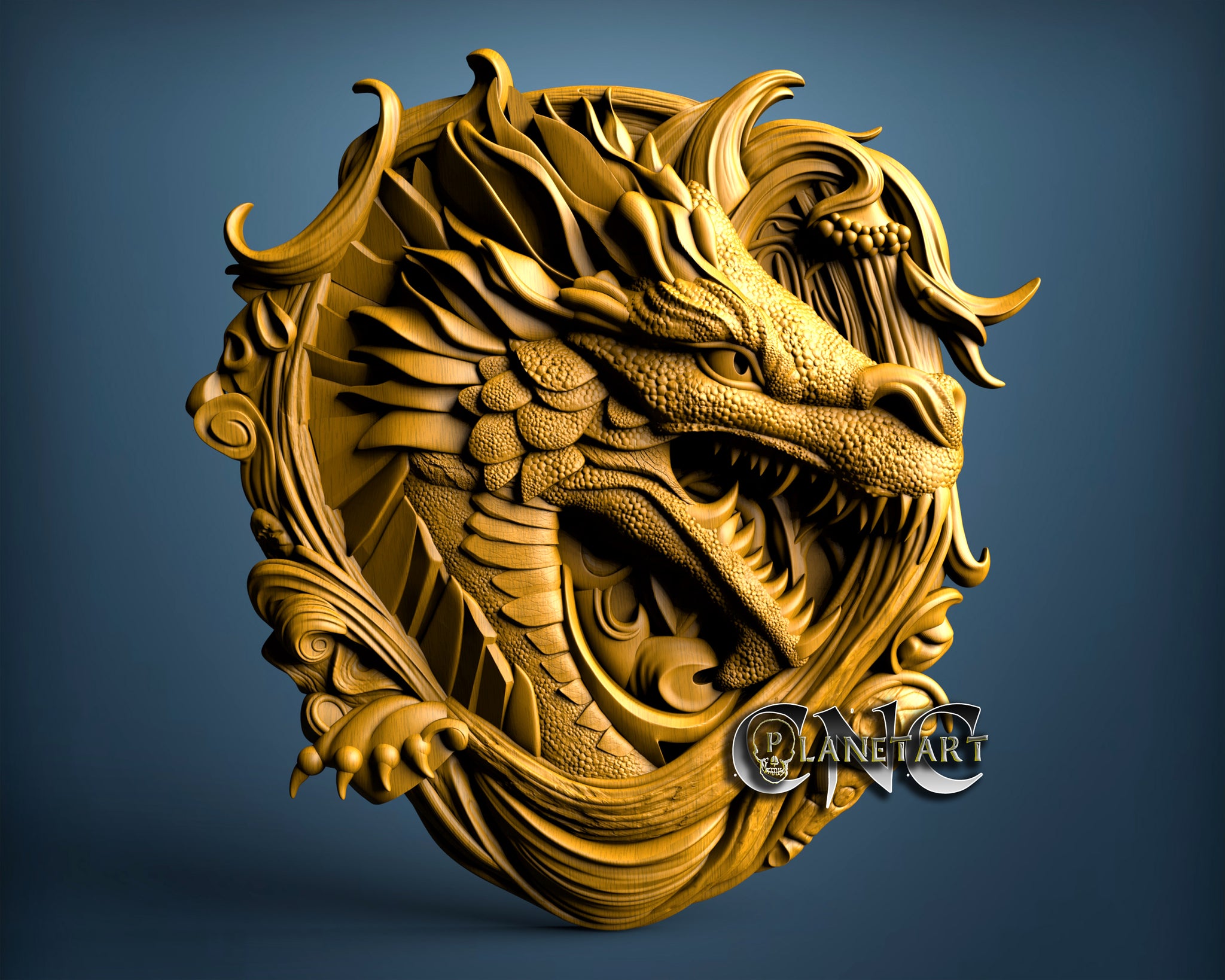 Dragon, 3D STL Model 11392 – Cnc Planet Art