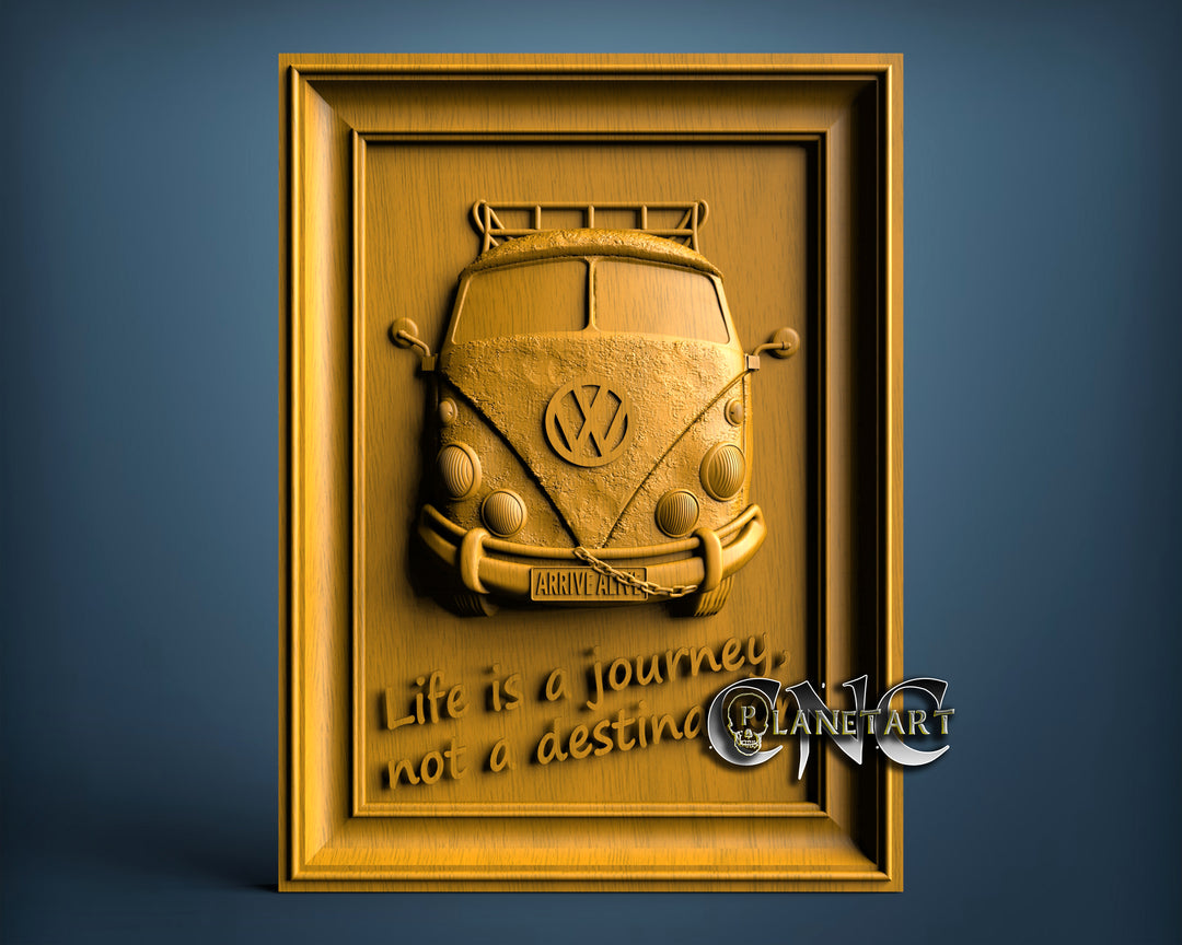 VW Van, 3D STL Model 11396 – Cnc Planet Art