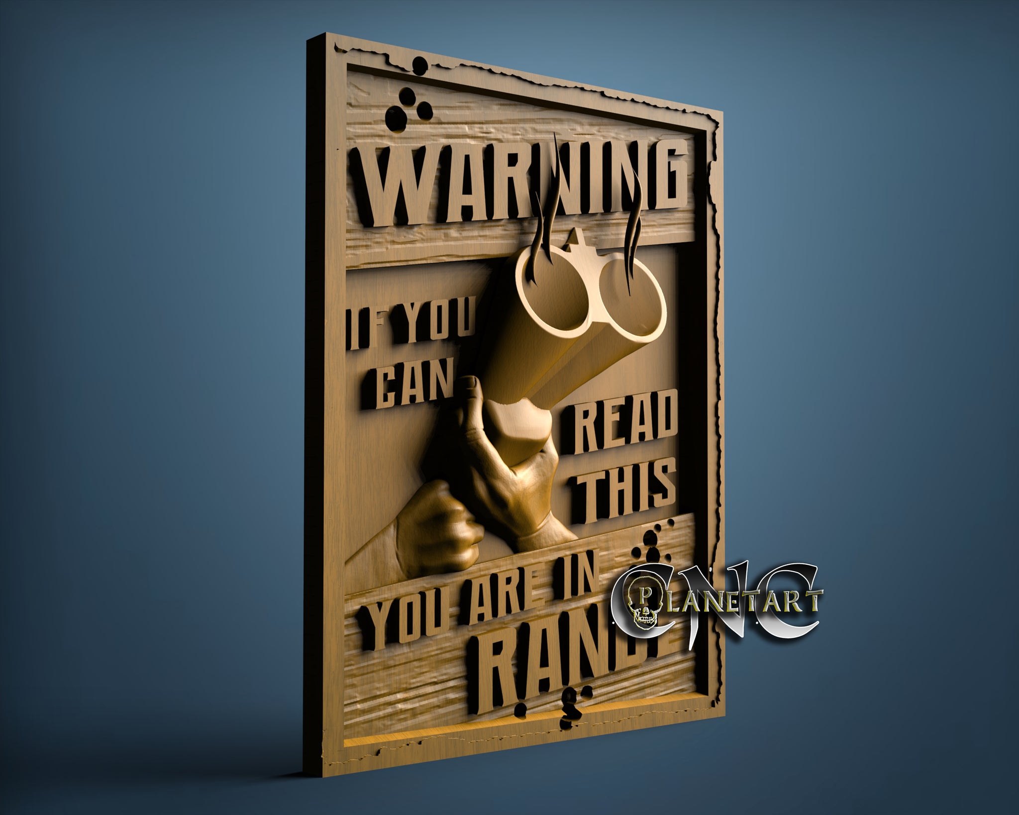 Sign Warning Shield, 3D STL Model 11406 – Cnc Planet Art