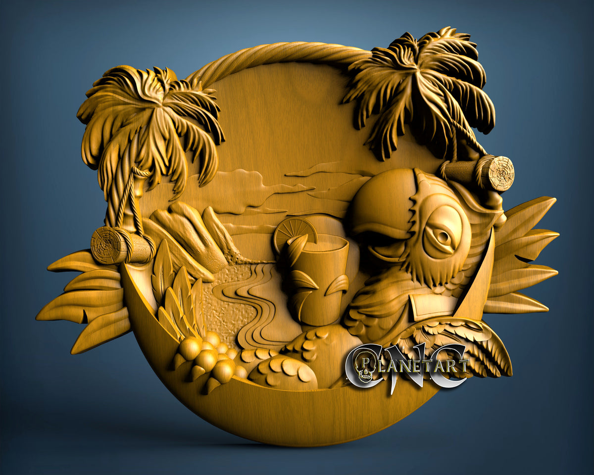 Parrot, 3D STL Model 11428 – Cnc Planet Art