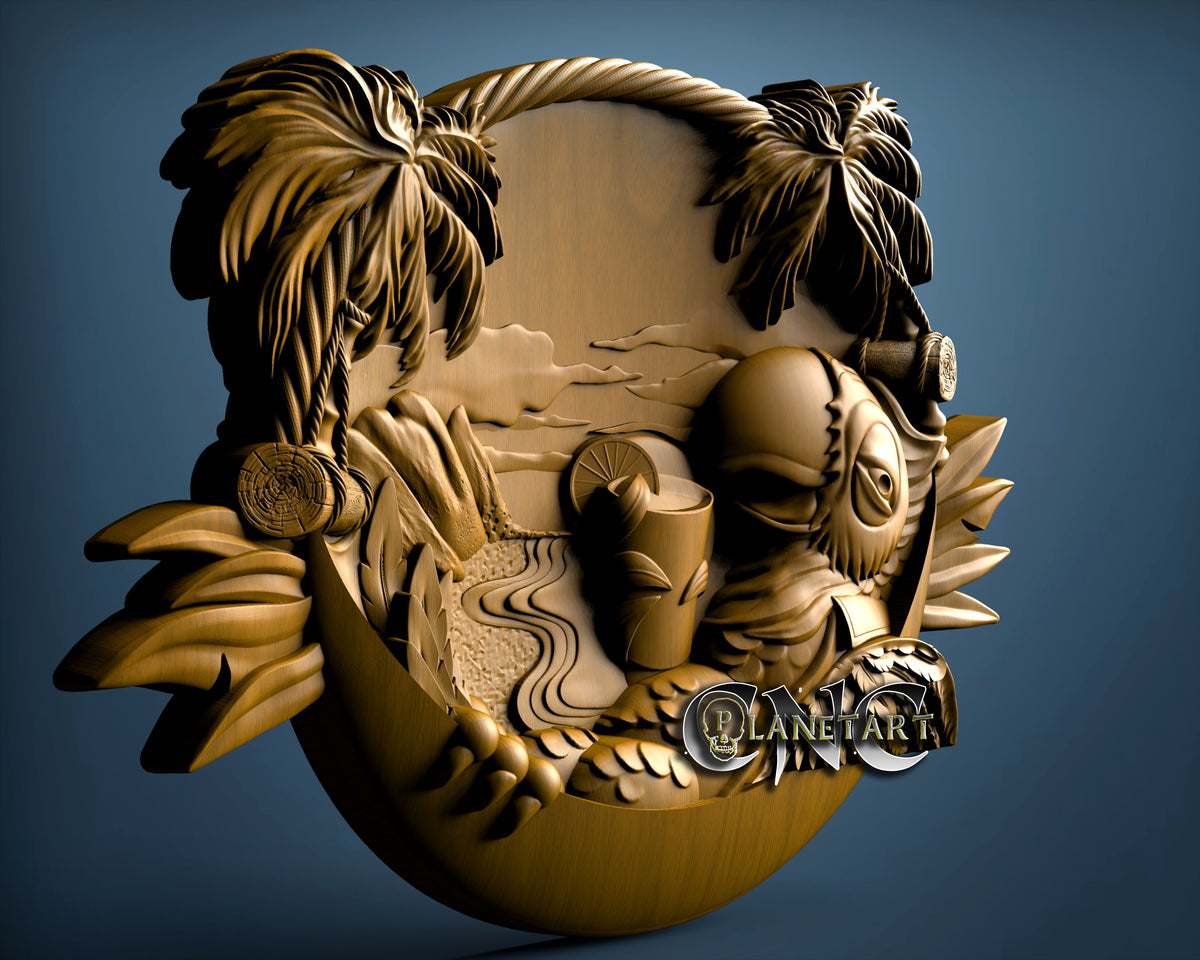 Parrot, 3D STL Model 11428 – Cnc Planet Art