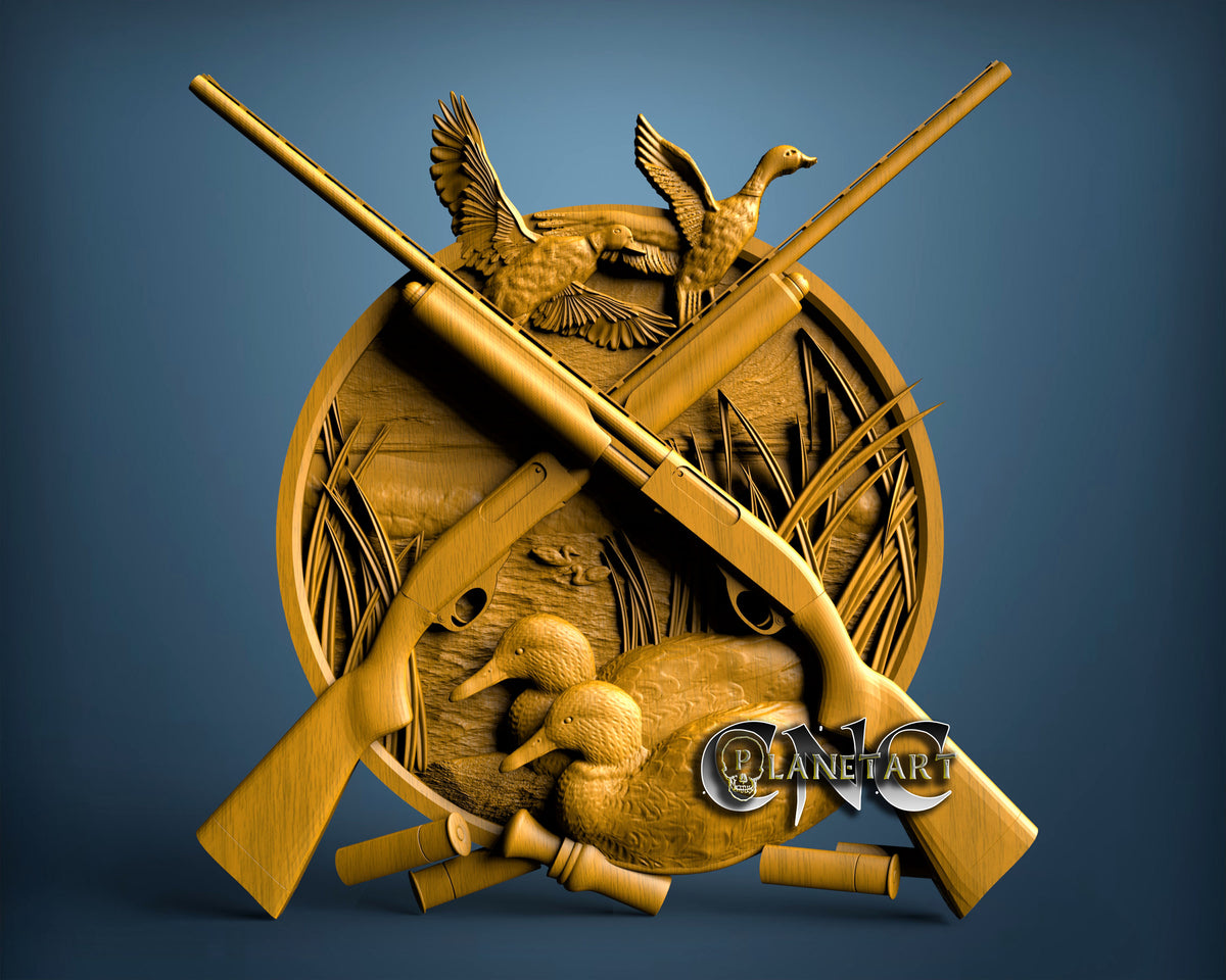 Duck Hunting, 3D STL Model 11449 – Cnc Planet Art