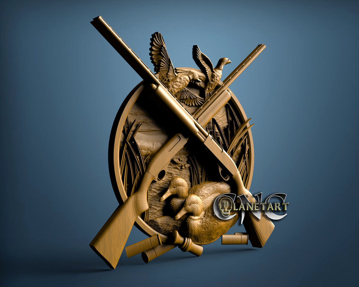 Duck Hunting, 3D STL Model 11449 – Cnc Planet Art