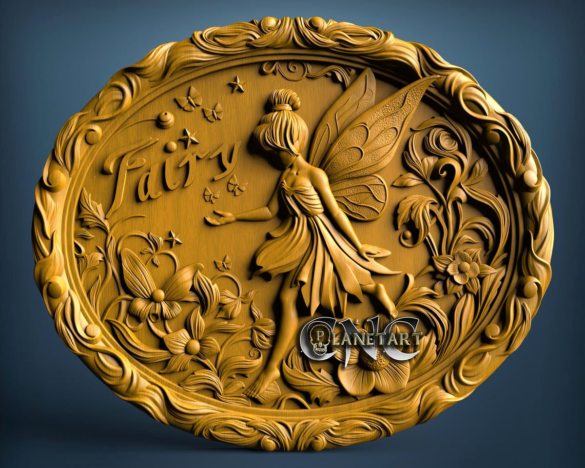 Fairy Girl, 3D STL Model 11498 – Cnc Planet Art