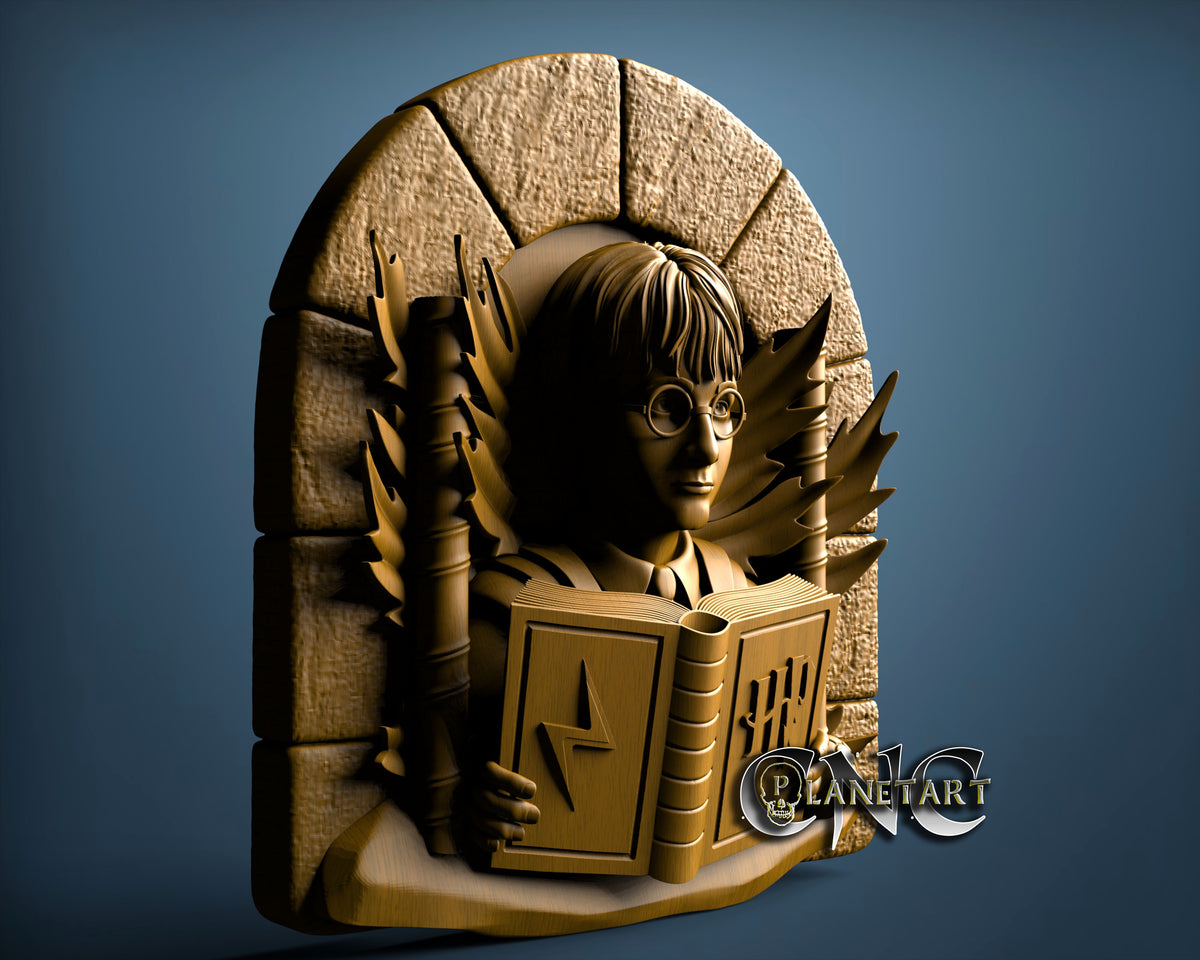 Harry Potter, 3D STL Model 11532 – Cnc Planet Art