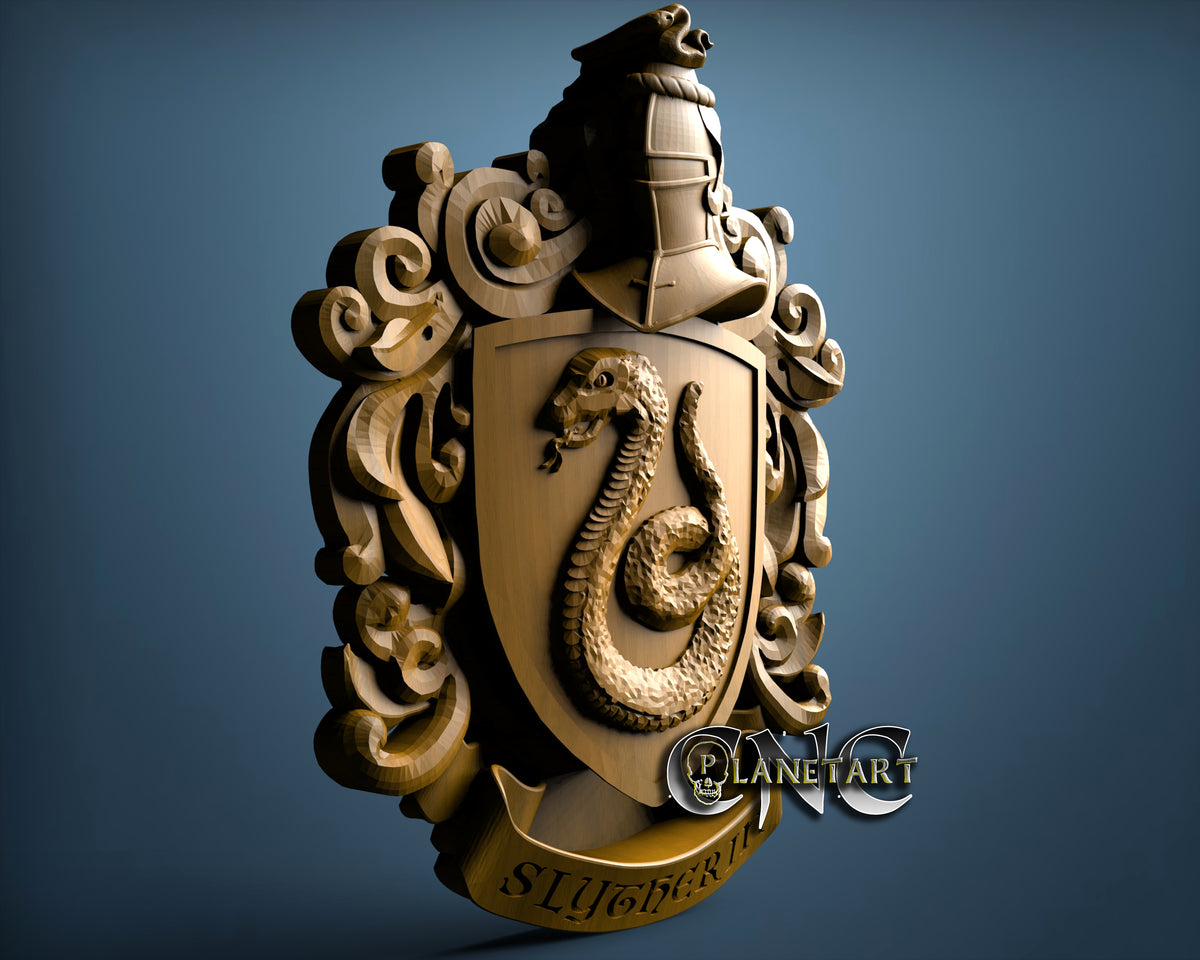 Slytherin Harry Potter, 3D STL Model 11563 – Cnc Planet Art