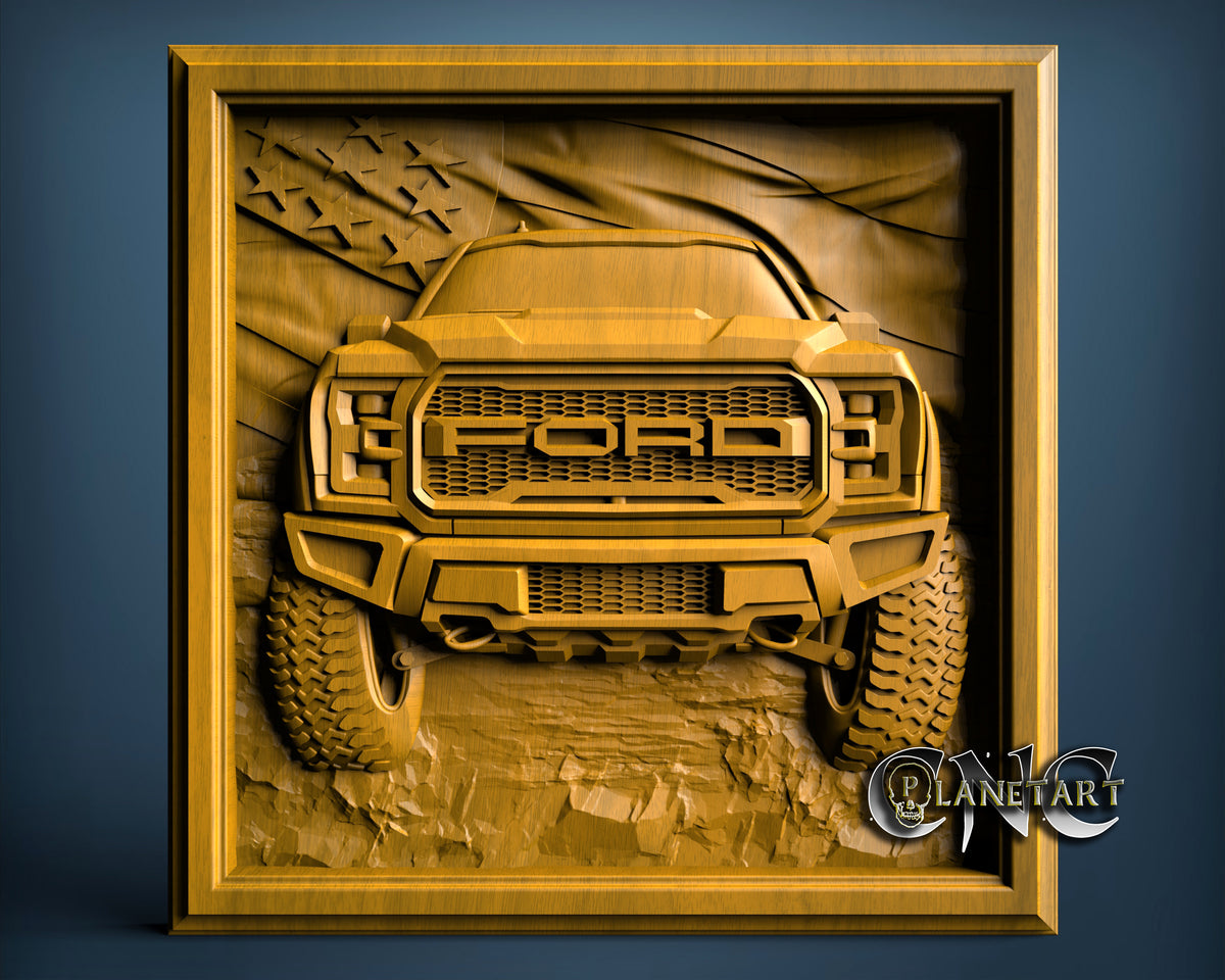 USA Ford, 3D STL Model 11582 – Cnc Planet Art
