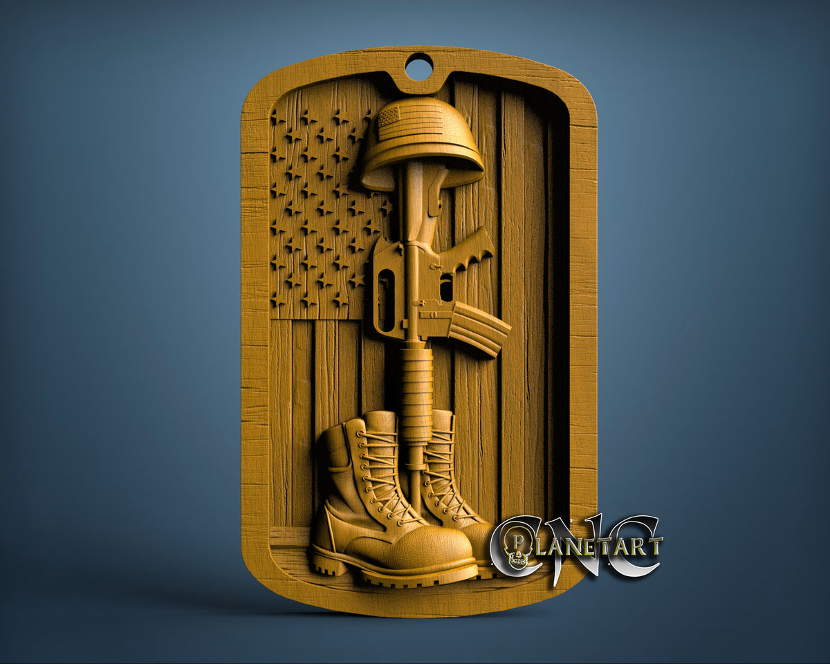 American Dog Tags, 3D STL Model 11751 – Cnc Planet Art