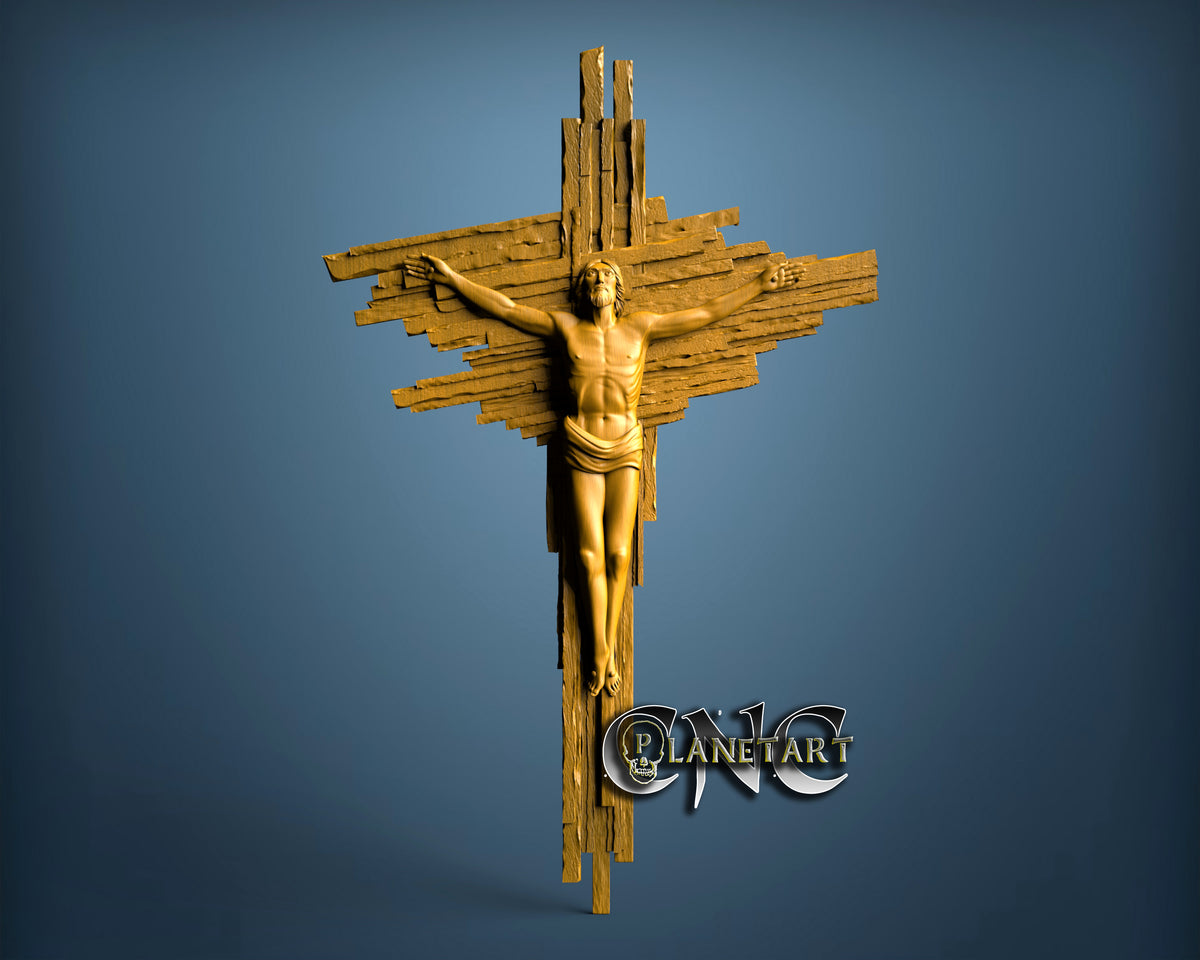Jesus Cross, 3D STL Model 15052 – Cnc Planet Art