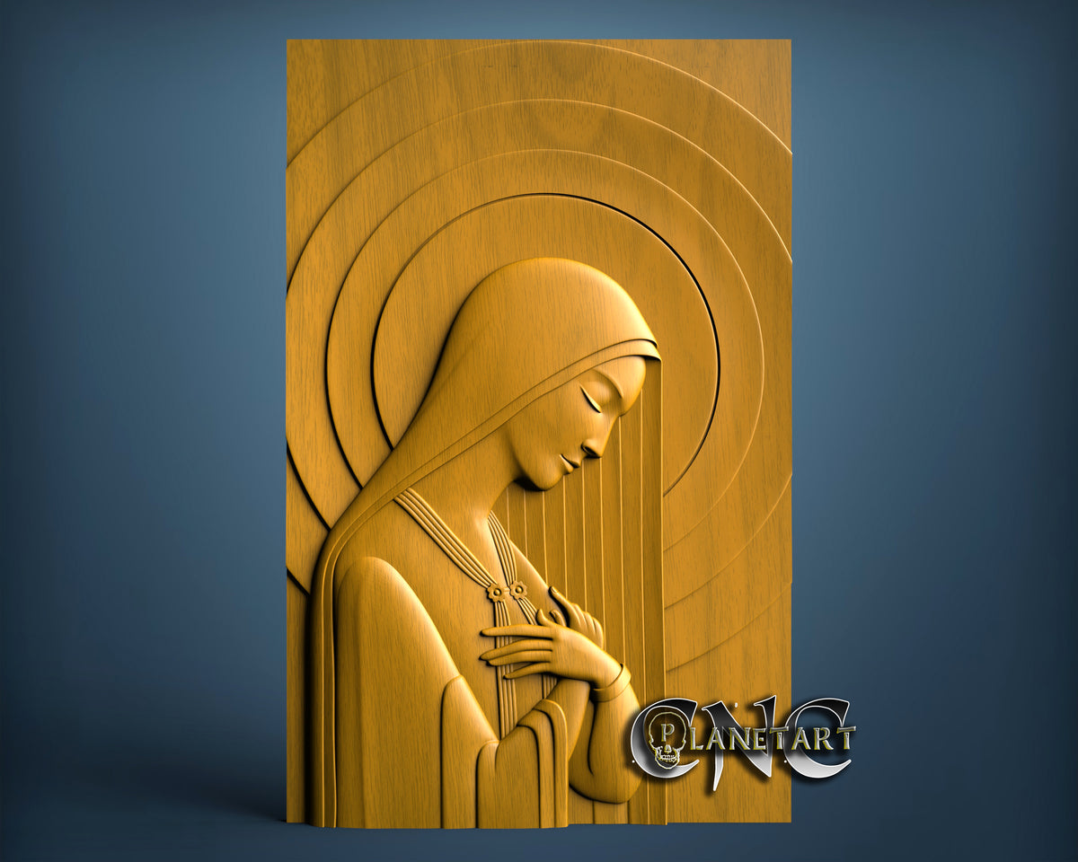 Virgin Mary, 3D STL Model 15055 – Cnc Planet Art