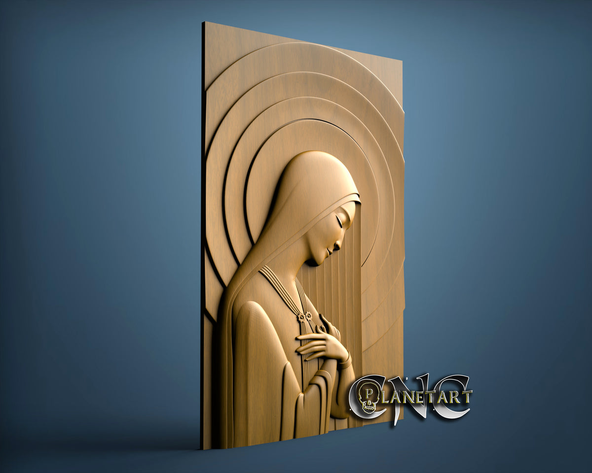 Virgin Mary, 3D STL Model 15055 – Cnc Planet Art