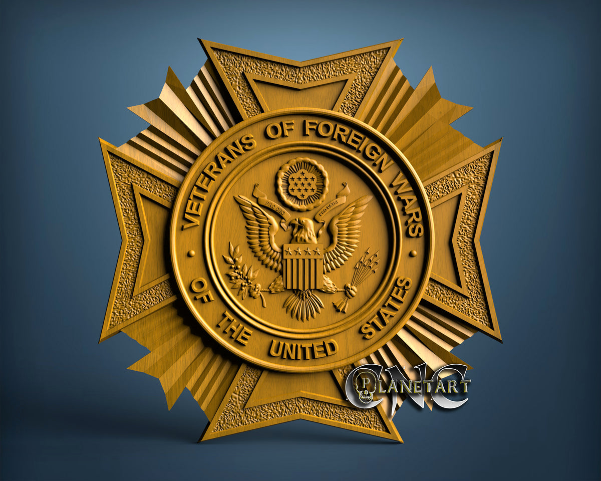 USA Veterans, 3D STL Model 15067 – Cnc Planet Art