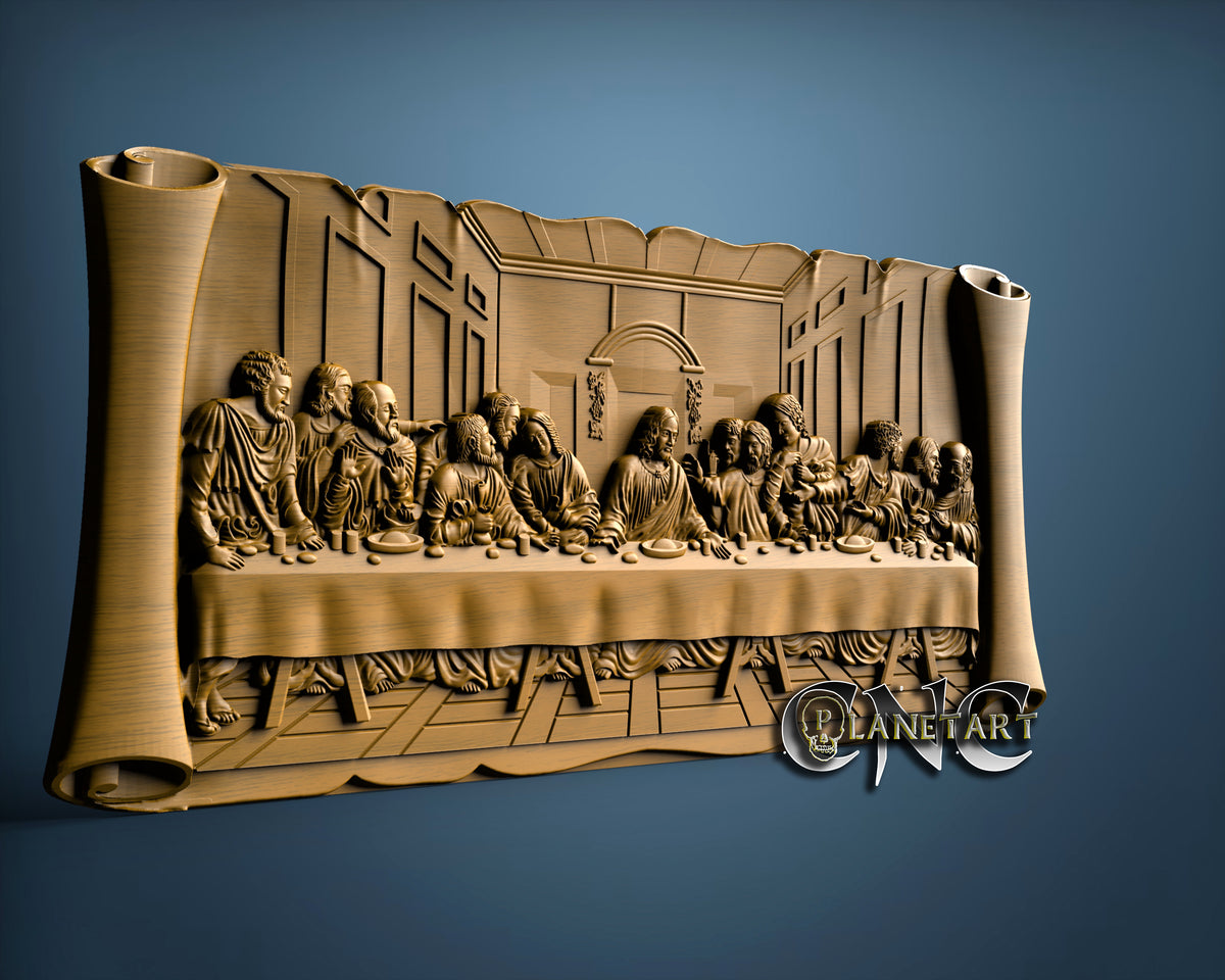The Last Supper, 3D STL Model 4861 – Cnc Planet Art
