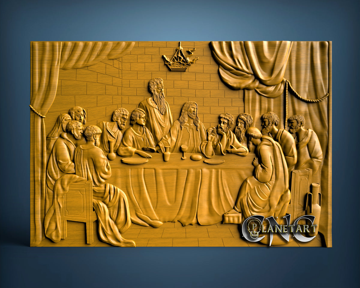 The Last Supper, 3D STL Model 4862 – Cnc Planet Art
