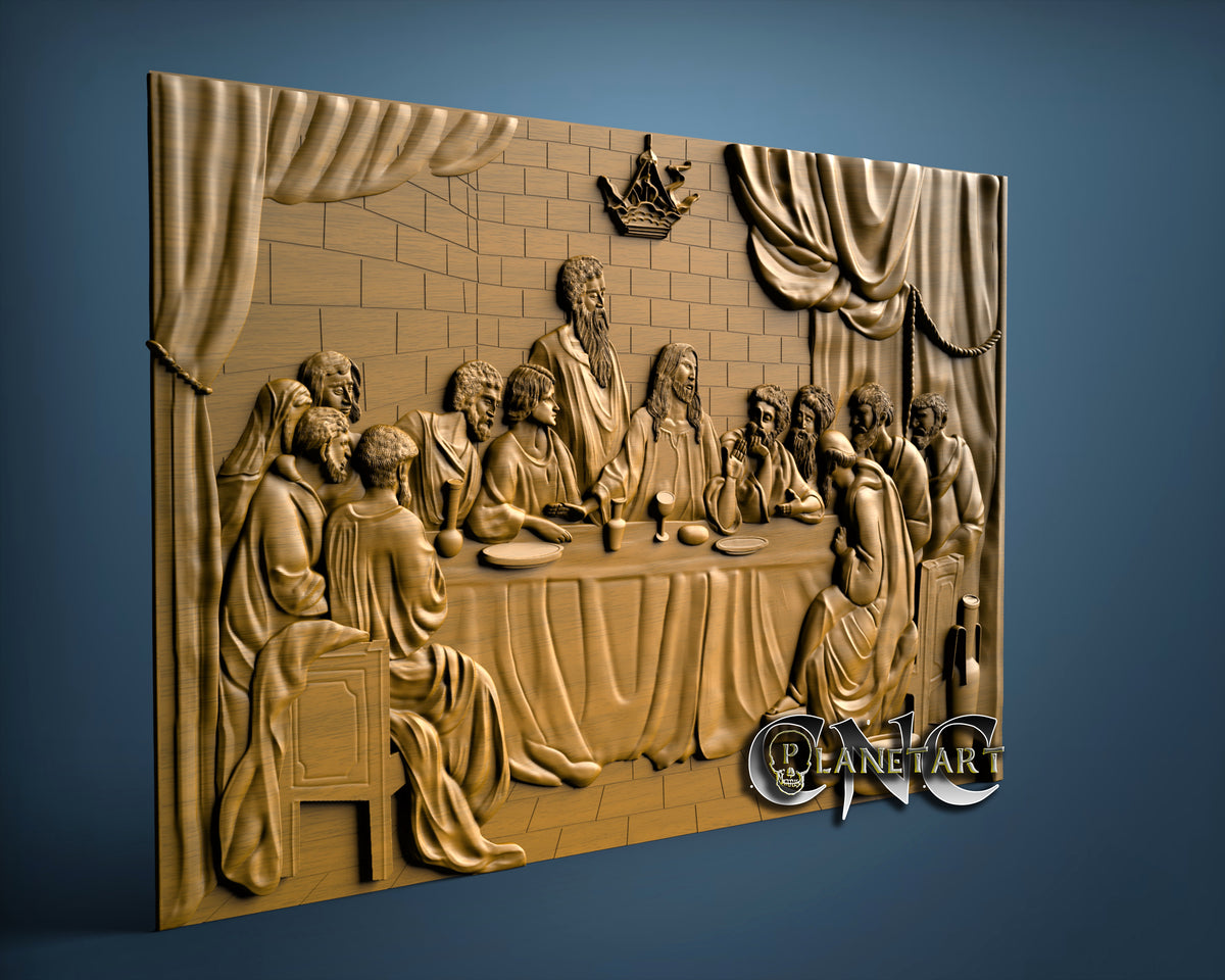 The Last Supper, 3D STL Model 4862 – Cnc Planet Art