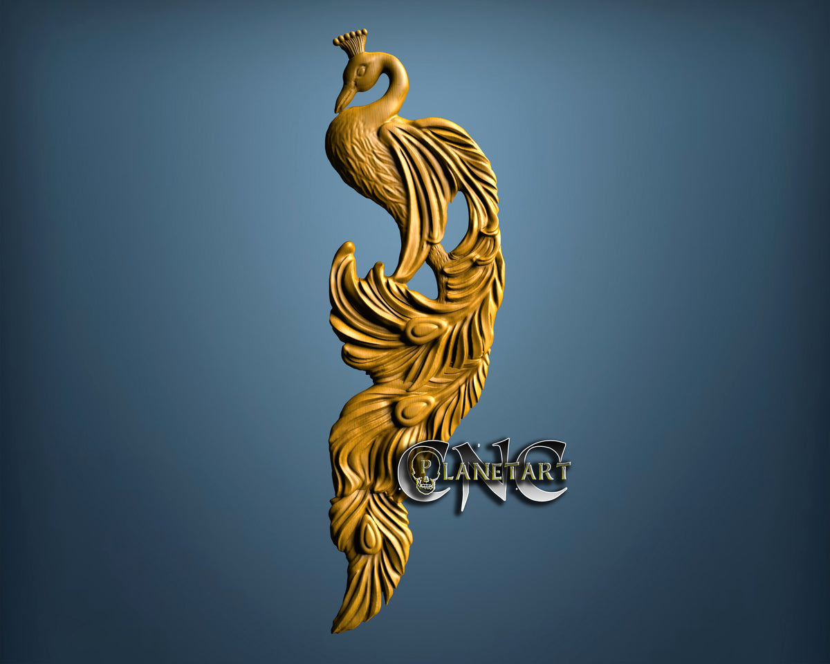 Peacock v2, 3D STL Model 6773 – Cnc Planet Art