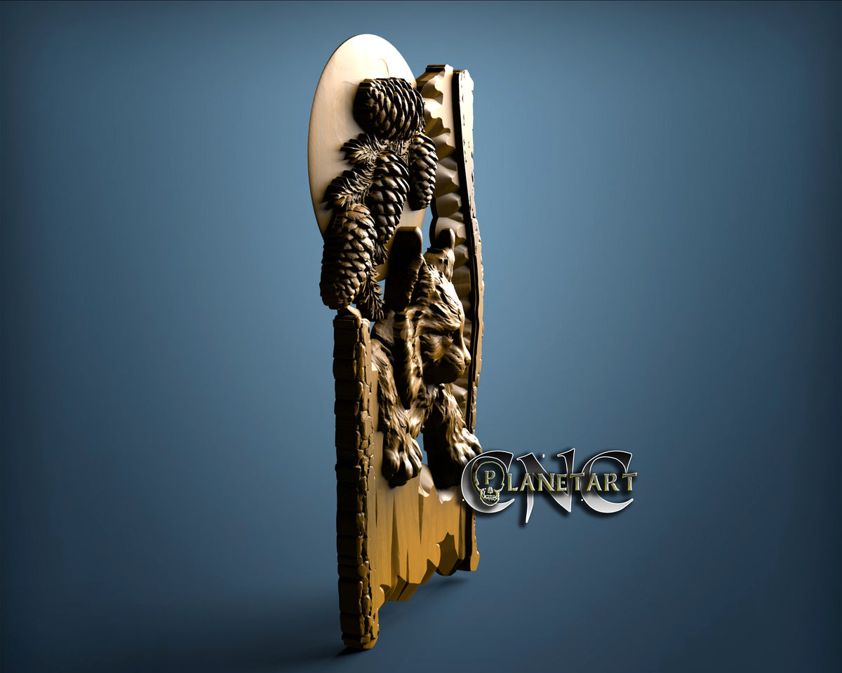 Wild Cat, 3D STL Model 0380 – Cnc Planet Art