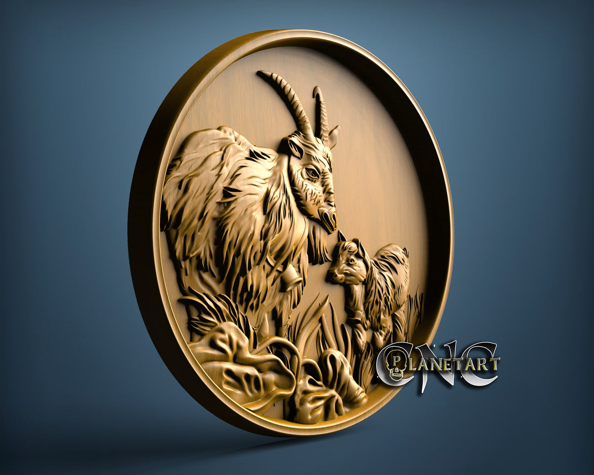 Goat, 3D STL Model 0963 – Cnc Planet Art