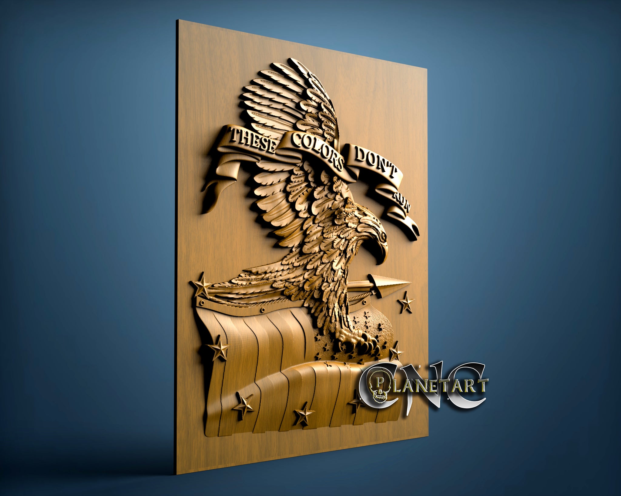 USA Eagle Flag, 3D STL Model 10018 v2 – Cnc Planet Art