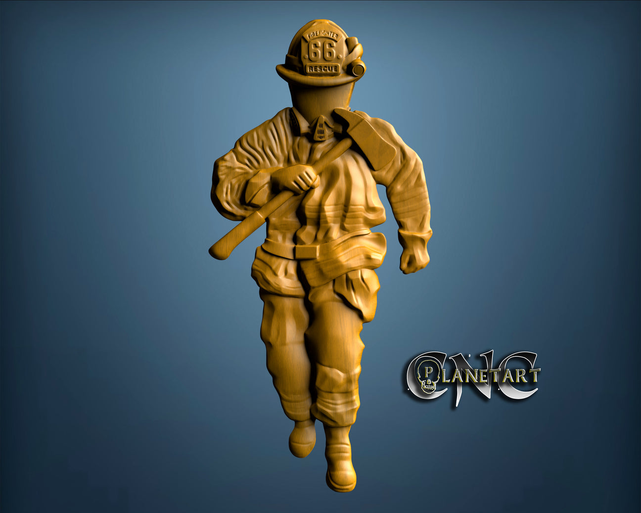 Firefighter, 3D STL Model 10040 – Cnc Planet Art