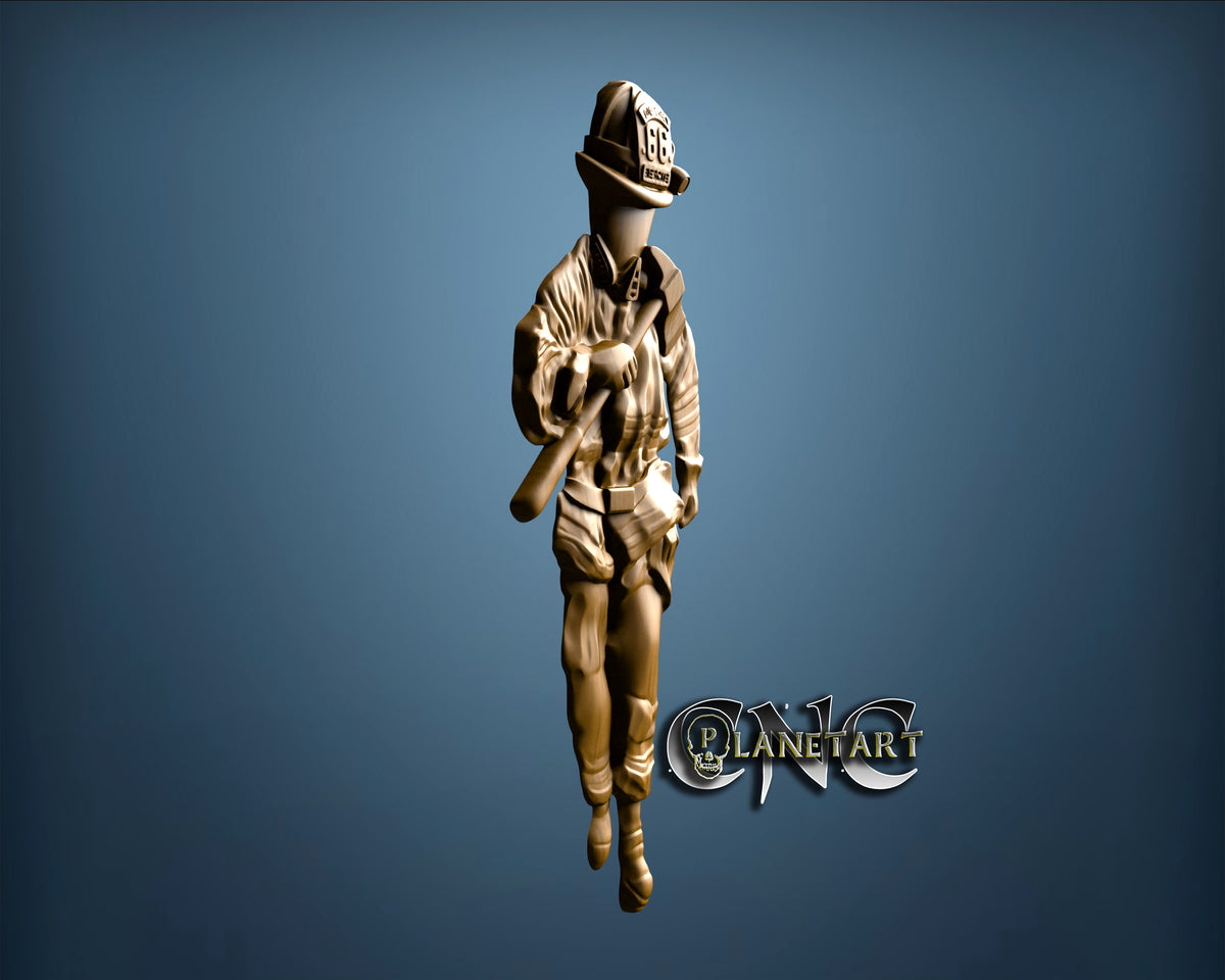 Firefighter, 3D STL Model 10040 – Cnc Planet Art