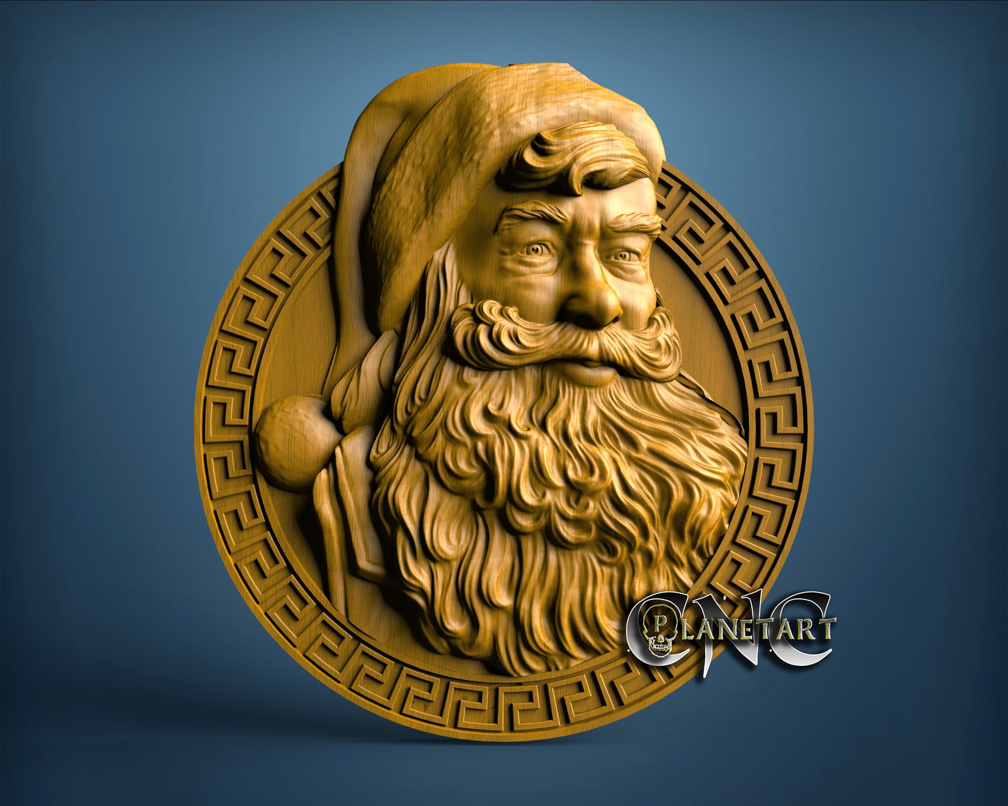 Santa Claus 3d Stl Model 10132 Cnc Planet Art