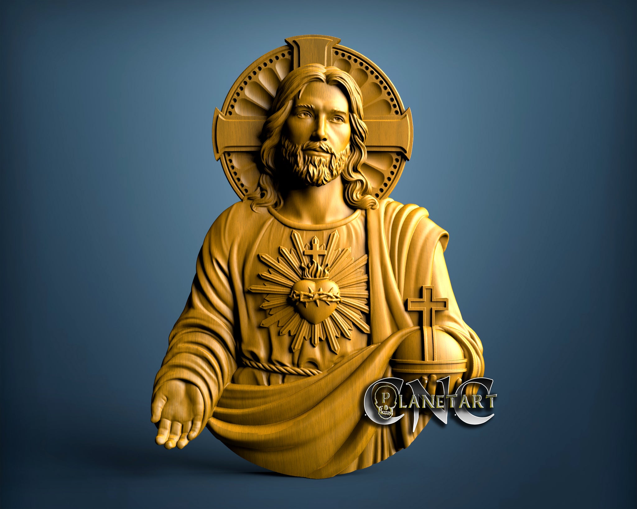 Jesus, 3D STL Model 11113 – Cnc Planet Art