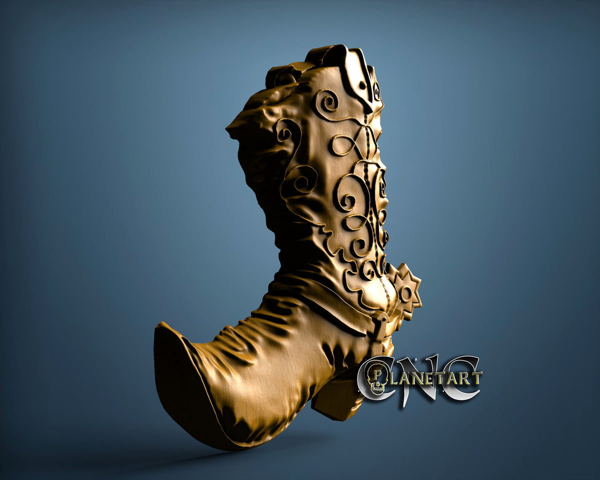 Cowboy Boots, 3D STL Model 11154 – Cnc Planet Art
