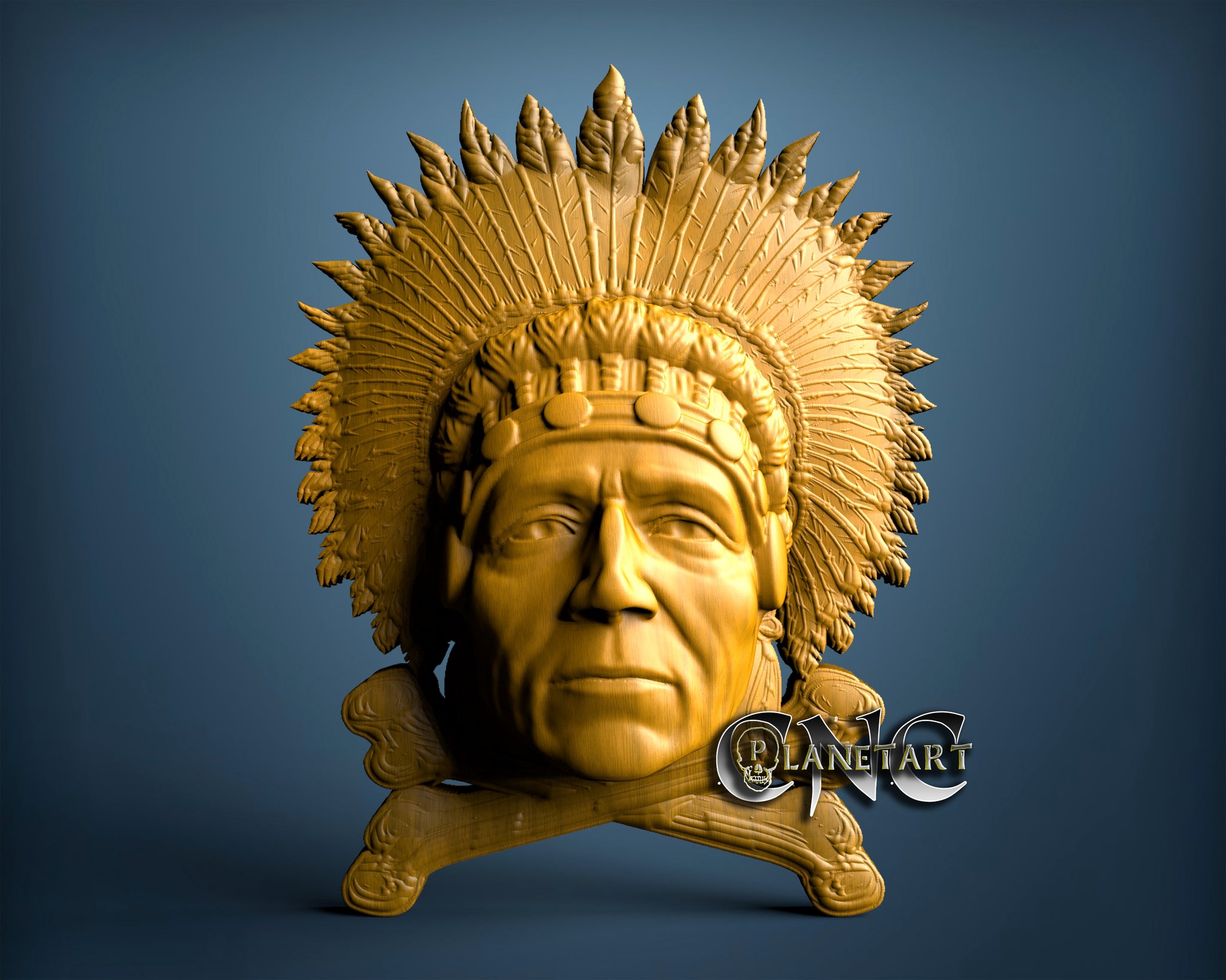 Indian, 3D STL Model 11191 – Cnc Planet Art
