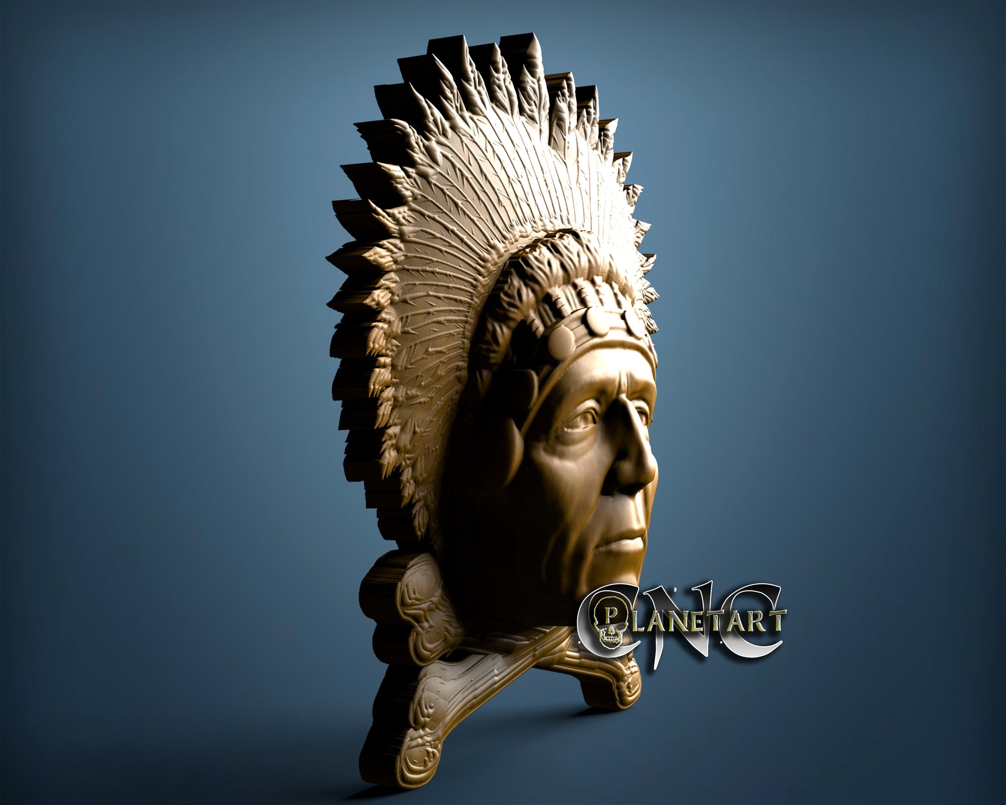 Indian, 3D STL Model 11191 – Cnc Planet Art