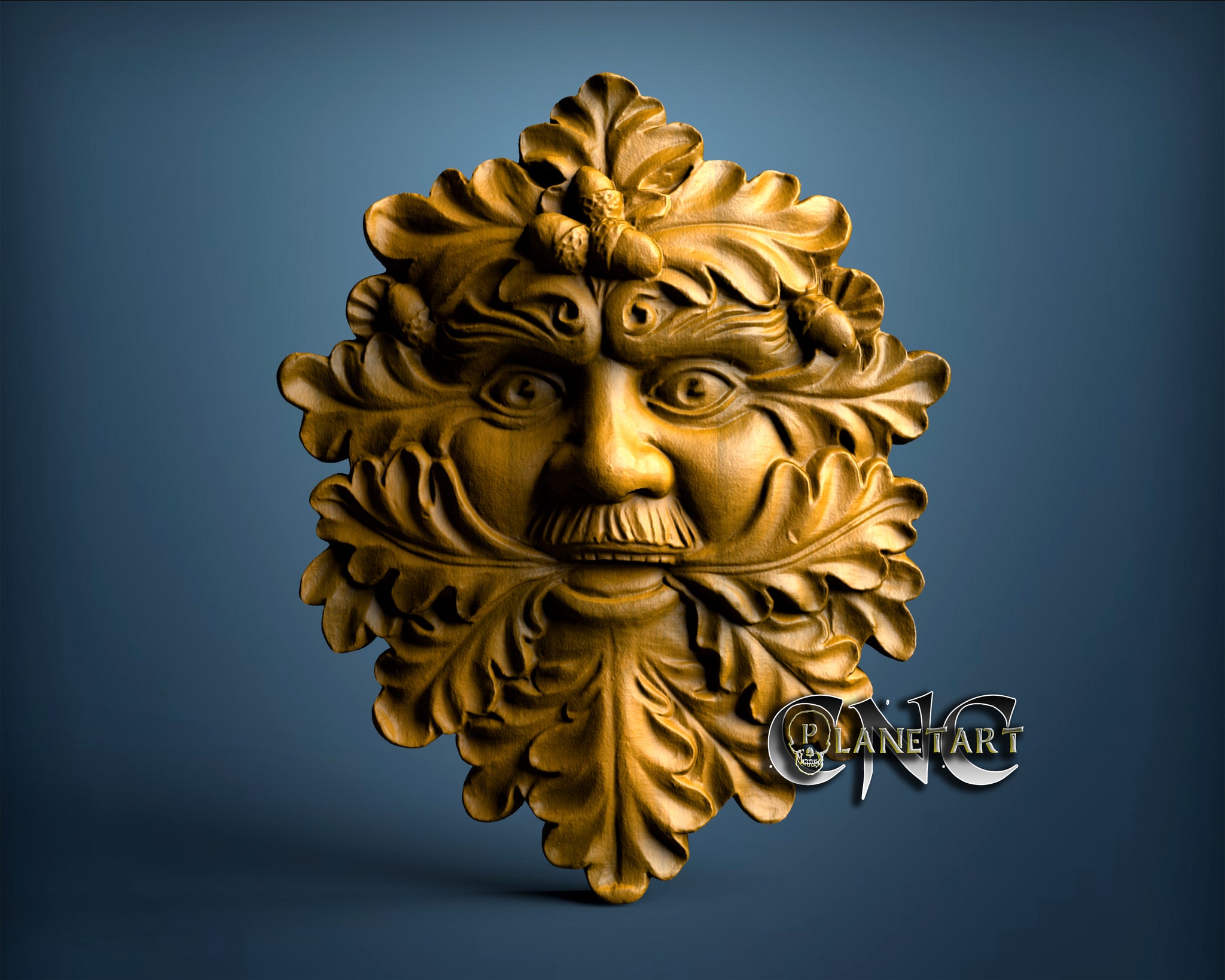 Green Man, 3D STL Model 11192 – Cnc Planet Art
