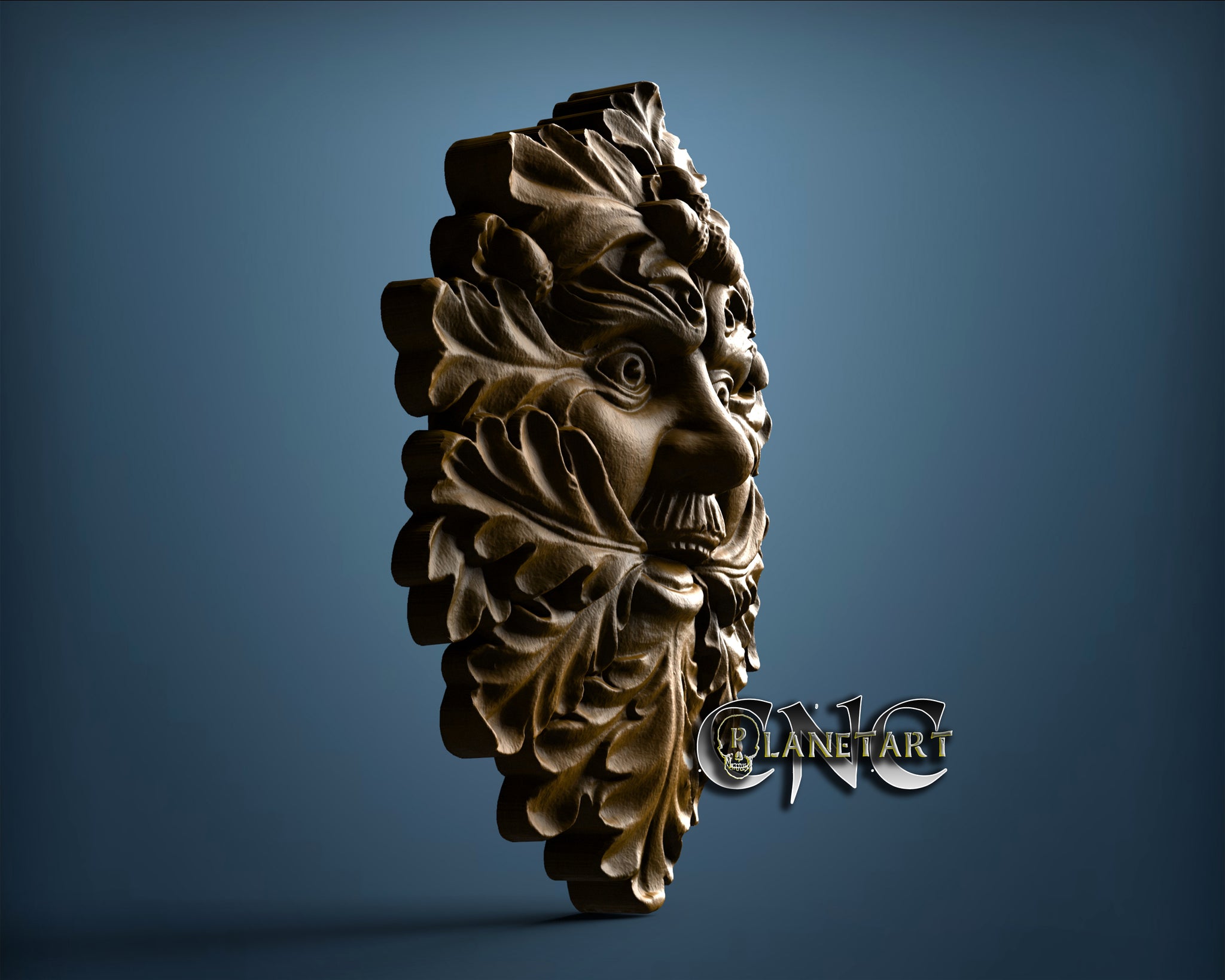 Green Man, 3D STL Model 11192 – Cnc Planet Art
