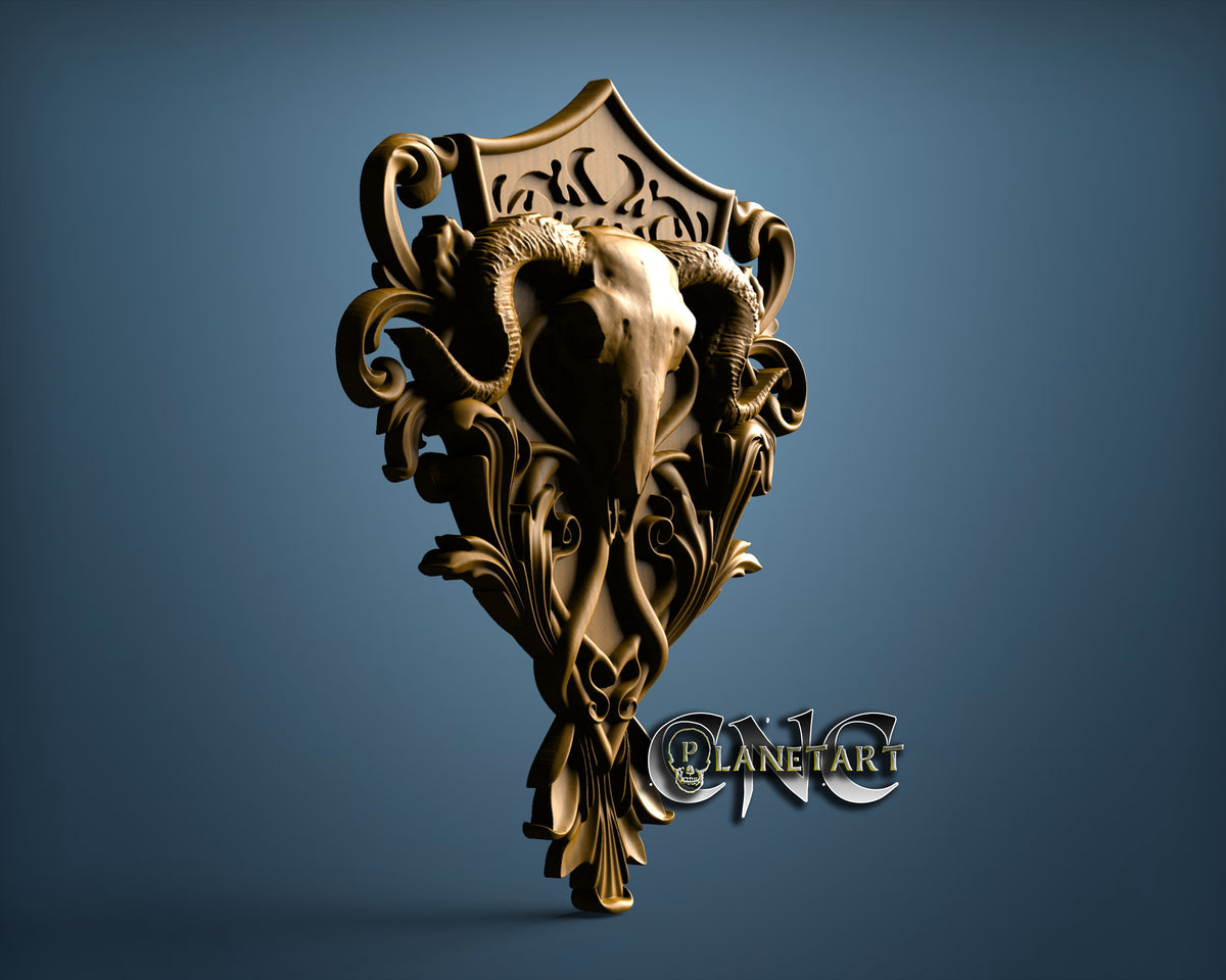 Aries Skull, 3D STL Model 11312 – Cnc Planet Art