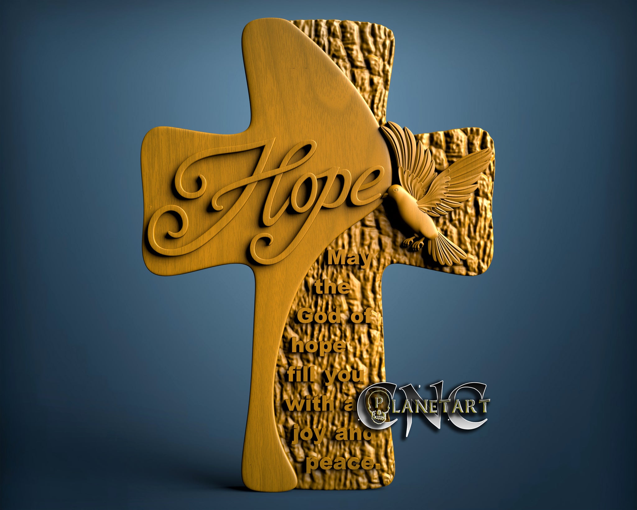 Cross Hope, 3D STL Model 11326 – Cnc Planet Art