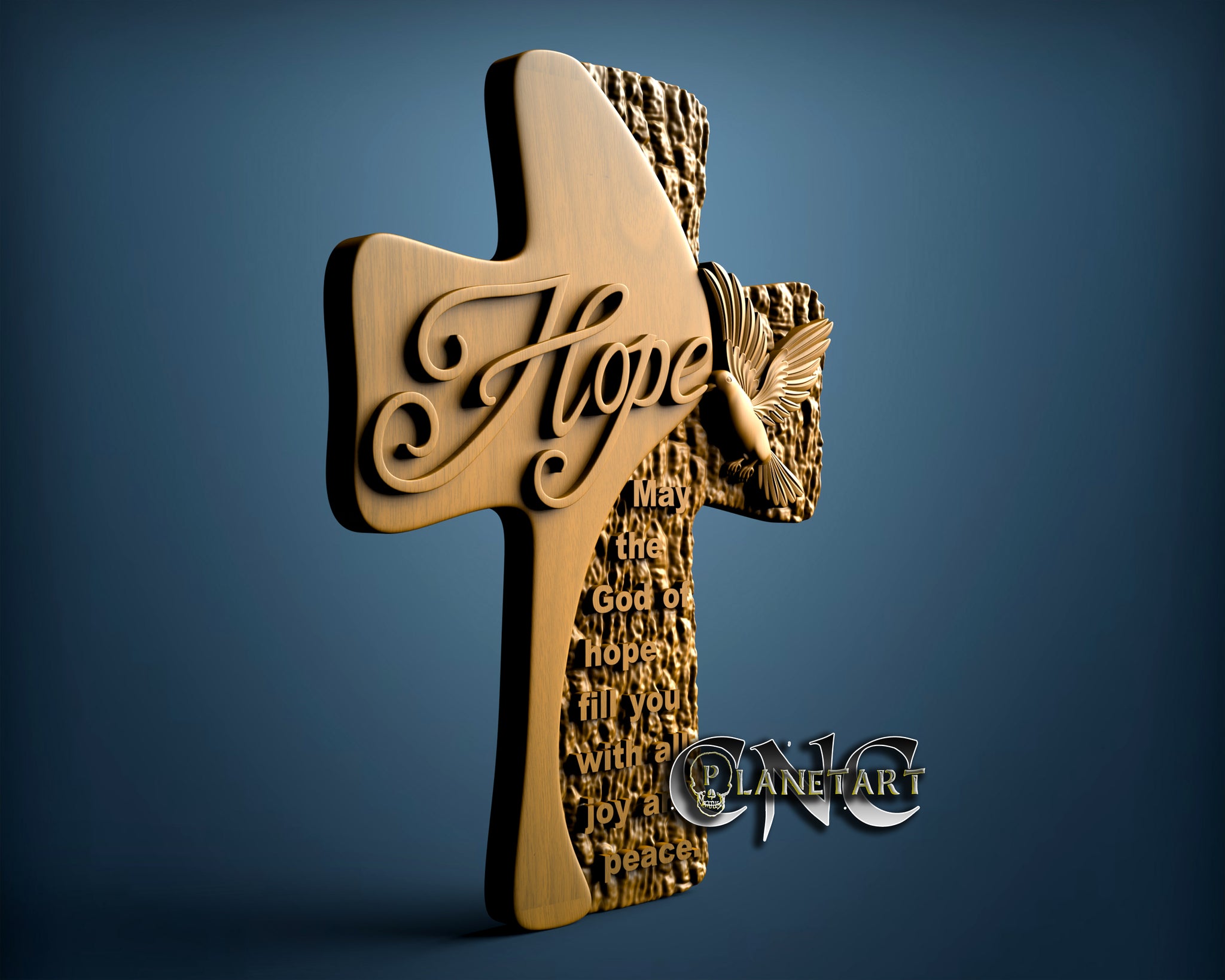 Cross Hope, 3D STL Model 11326 – Cnc Planet Art