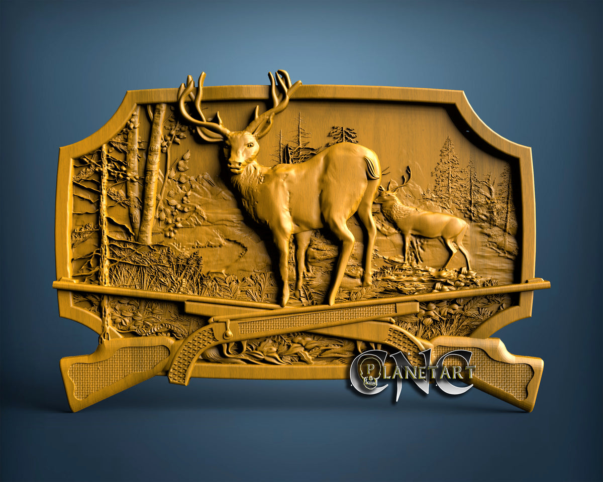 Deer, 3D STL Model 1149 – Cnc Planet Art