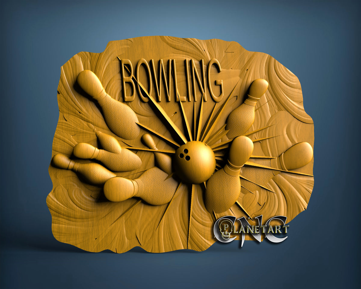 Bowling, 3D STL Model 2043 – Cnc Planet Art