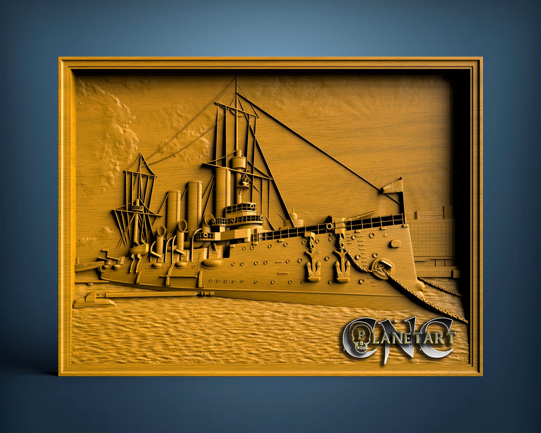 Navy ships Flag, 3D STL Model 2849 – Cnc Planet Art