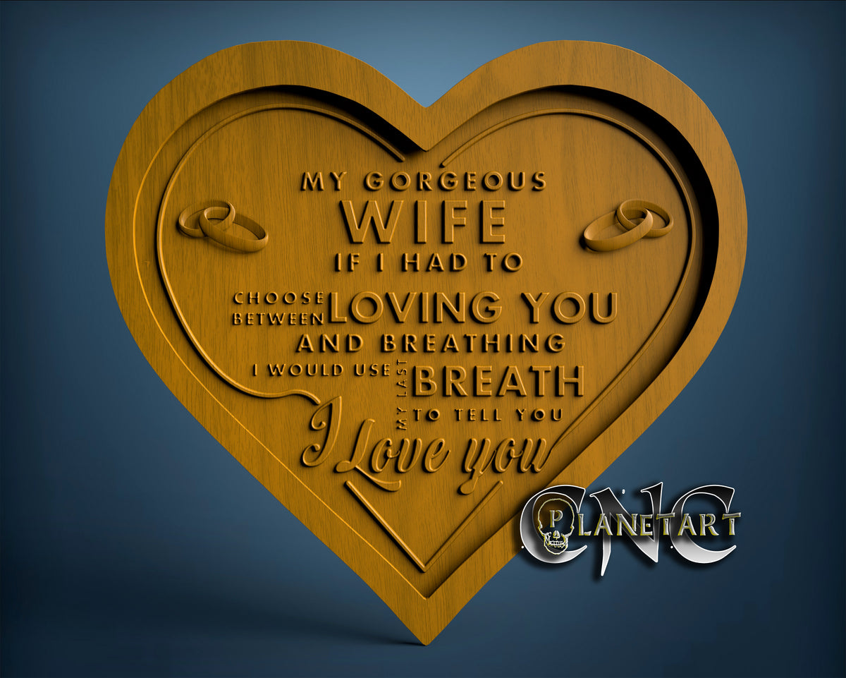 I love you, 3D STL Model 6342 – Cnc Planet Art