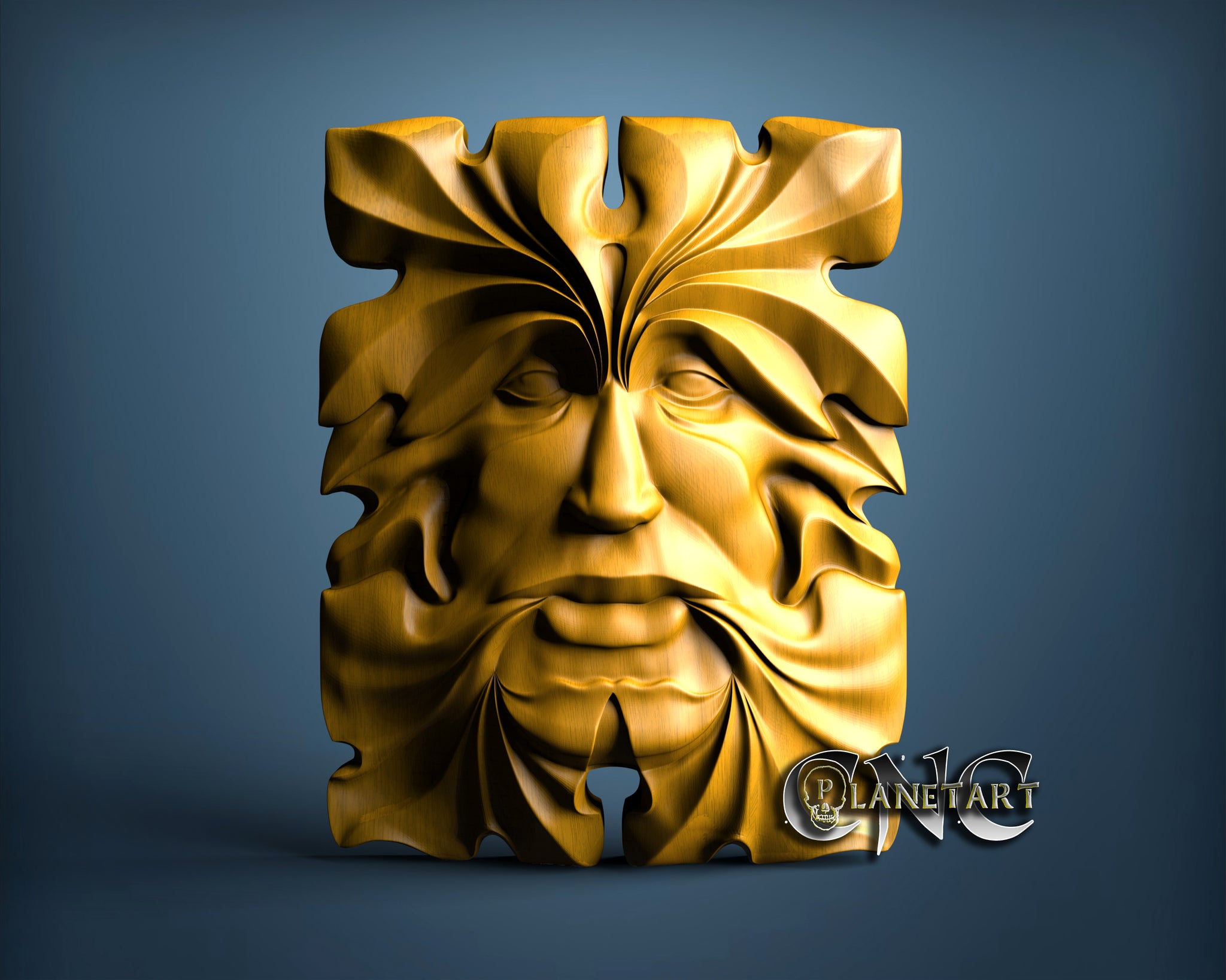 Green Man, 3D STL Model 6382 – Cnc Planet Art