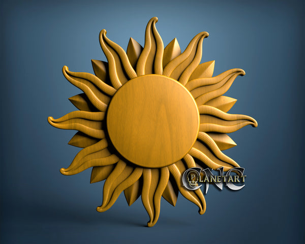 Sun, 3D STL Model 6548 v2 – Cnc Planet Art