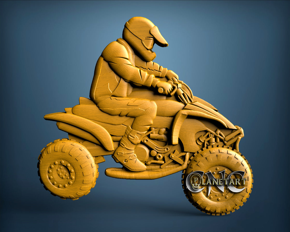 Bike Rider 3D STL Model 6711 – Cnc Planet Art